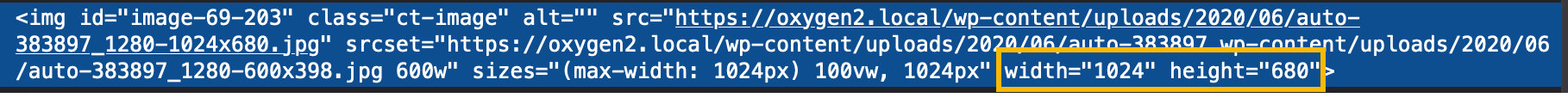 Image Width and Height Size Attributes – Oxy Plugins