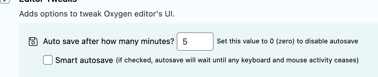 Editor Tweaks – Oxy Plugins