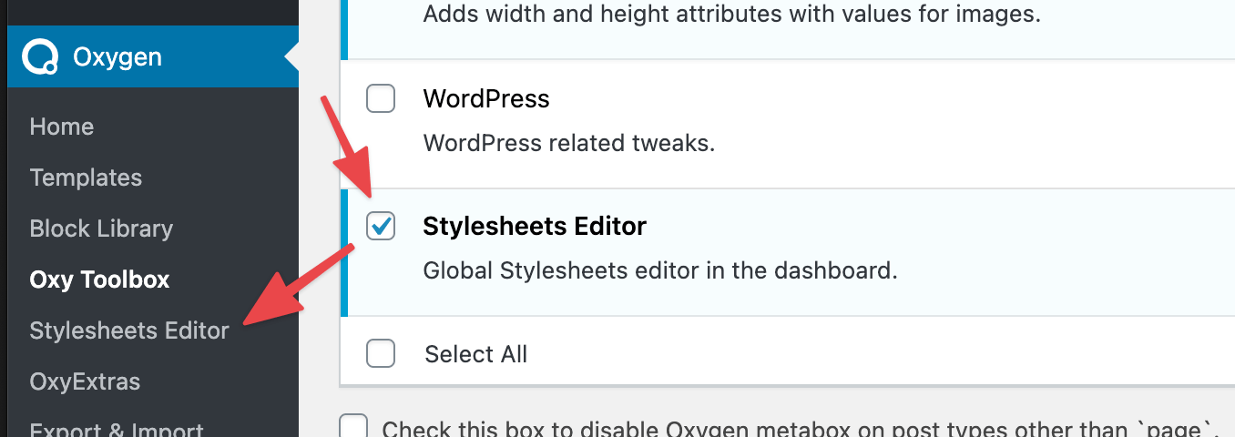 Stylesheets Editor – Oxy Plugins